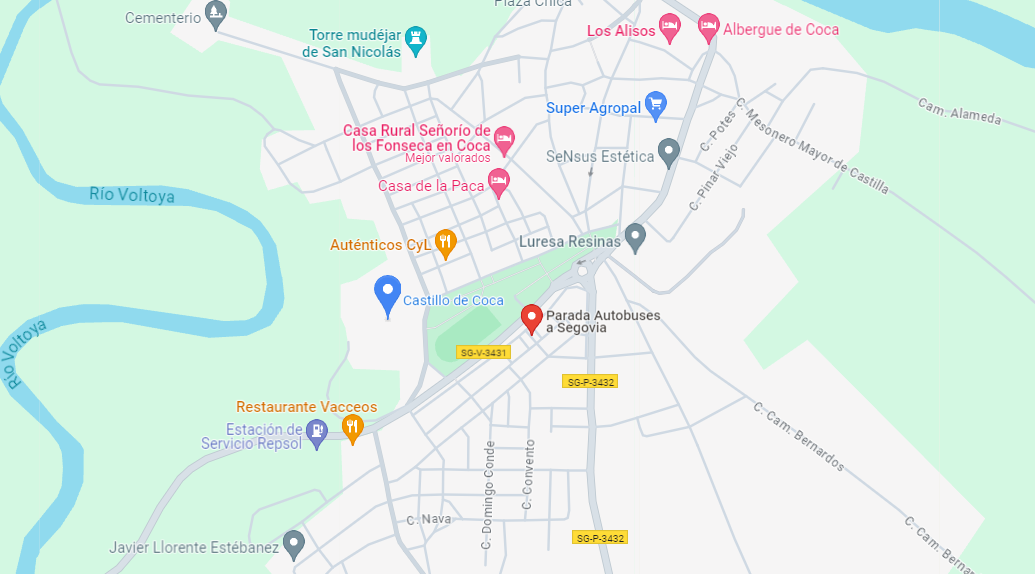 mapa-castillo-de-coca – Discover GuruWalk